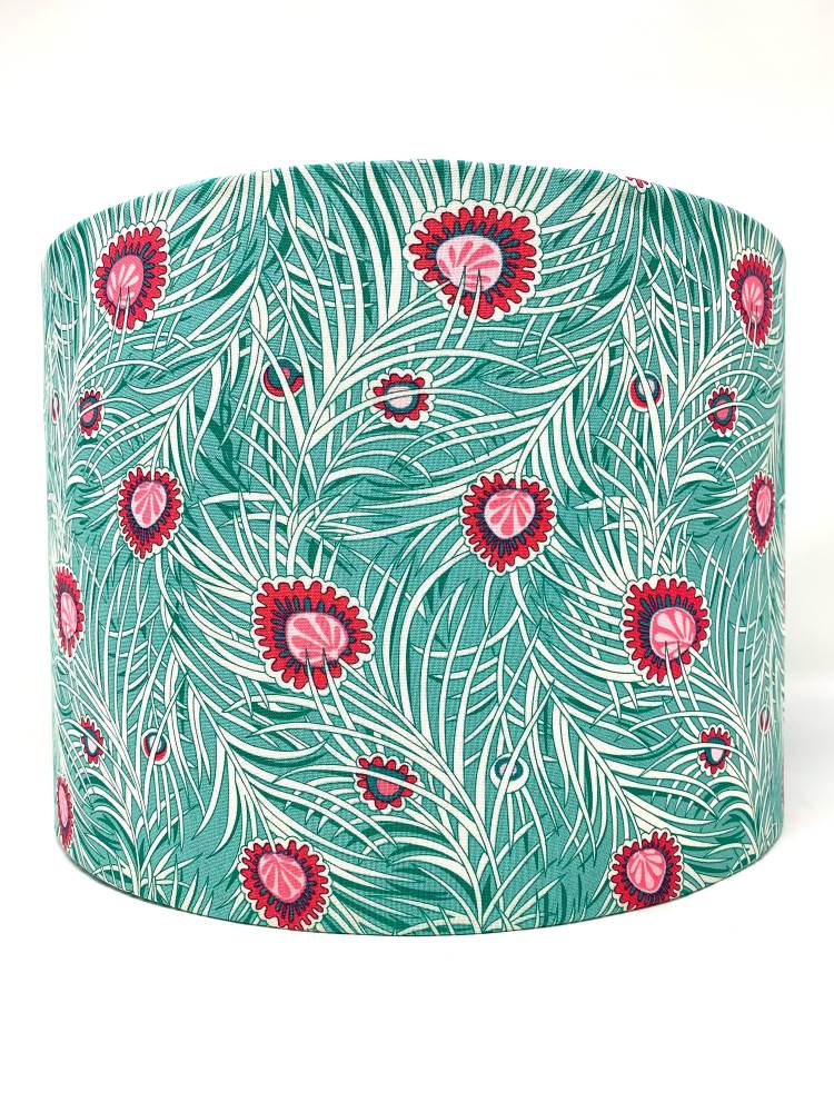 Liberty peacock feather lamp shade lampshade for standard lamps or ...