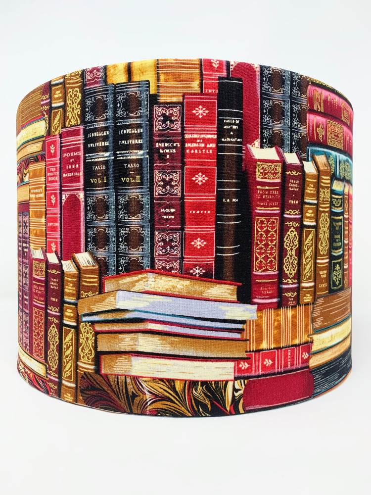 Books lampshade, library lamp shade, literature light shade, for table ...