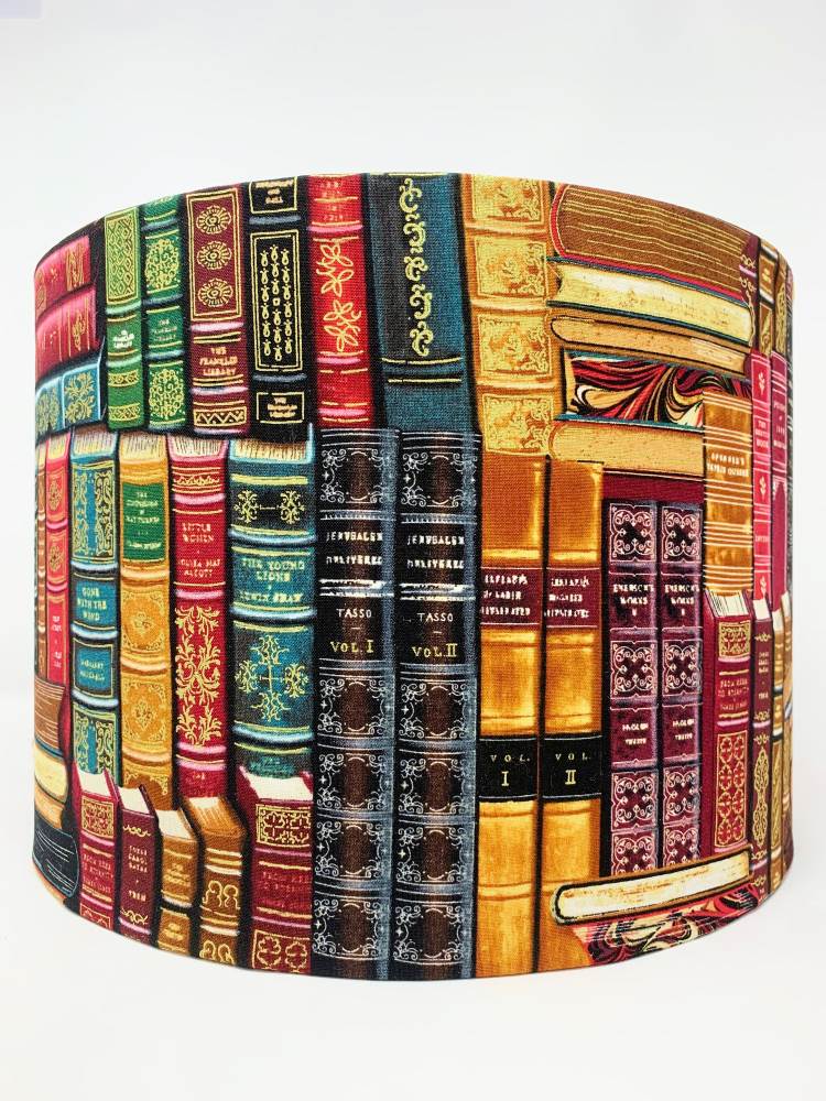Books lampshade, library lamp shade, literature light shade, for table ...