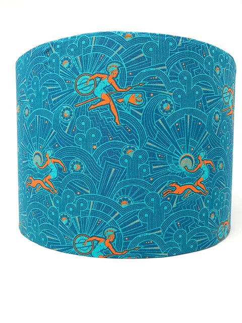 Mythical Art Deco lamp shade, light shade for table or standard lamps ...